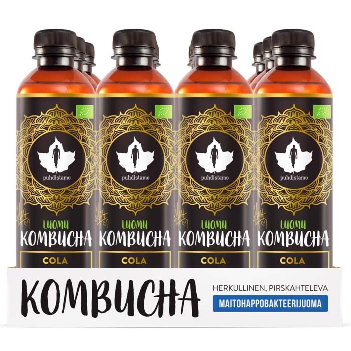 Kombucha Puhdistamo cola 0,37 L /12 kpl - tilaa se Wulffinkulma.fi