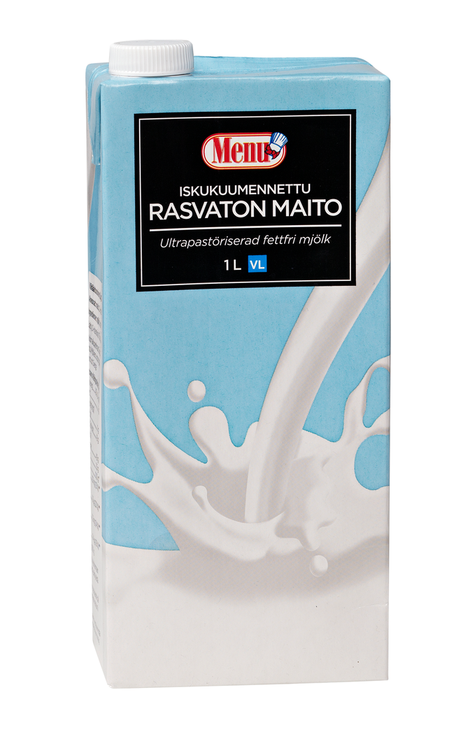Rasvaton maito Menu UHT VL 1L